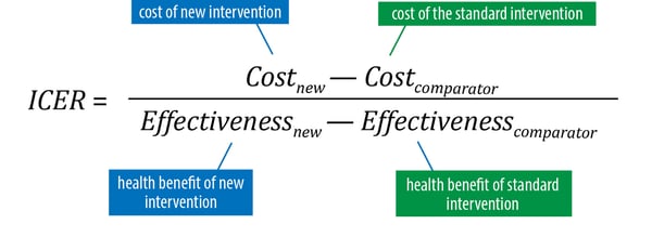 What is the Incremental Cost-Effectiveness Ratio (ICER)?